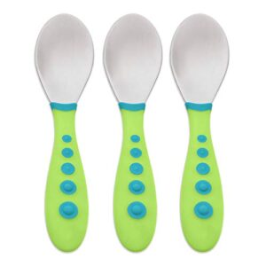 first essentials by nuk kiddy cutlery spoon set, color may vary, 3pk