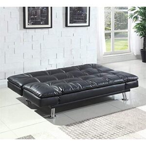 Coaster Home Furnishings Dilleston Sleeper Sofa Bed Black, 73"" x 37"" x 35.50""" (300281II)