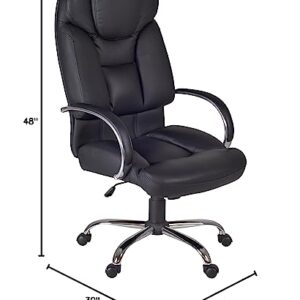 Regency Goliath Big and Tall Swivel Chair, Black