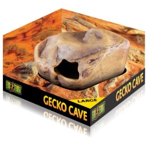 Exo Terra Gecko Cave for Reptiles and Amphibians, Large - Reptile Hideout to Help Alleviate Stress