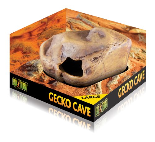 Exo Terra Gecko Cave for Reptiles and Amphibians, Large - Reptile Hideout to Help Alleviate Stress