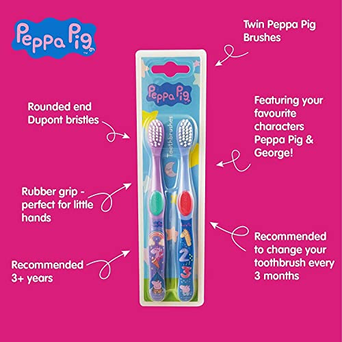 Peppa Pig Toothbrush Twin Pack - Colour May Vary