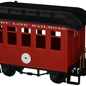 Bachmann Industries Li'L Big Haulers Coach G-Scale Short Line Railroad with Red/Black Roof, Large