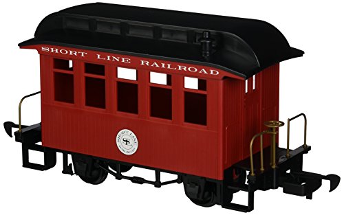 Bachmann Industries Li'L Big Haulers Coach G-Scale Short Line Railroad with Red/Black Roof, Large