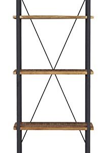 Homelegance Factory 4-Teir Bookcase, Rustic Brown