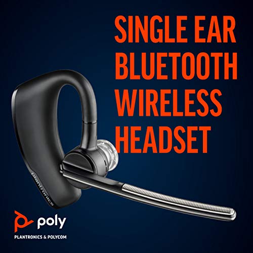 Plantronics - Voyager Legend (Poly) - Bluetooth Single-Ear (Monaural) Headset - Connect to your PC, Mac, Tablet and/or Cell Phone - Noise Canceling,Black