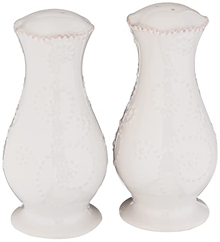 Lenox French Perle White Tall Salt and Pepper Set -