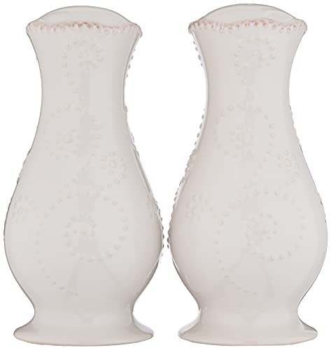 Lenox French Perle White Tall Salt and Pepper Set -