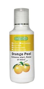 ecogecko fragrance aroma oil for use with ecogecko air revitalizers/cleaners, water based air purifiers and oil diffusers, 12 scents to choose from, 100ml, , orange peel