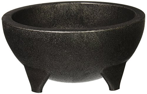 Winco Molcajete Salsa Bowl, 56-Ounce,Black