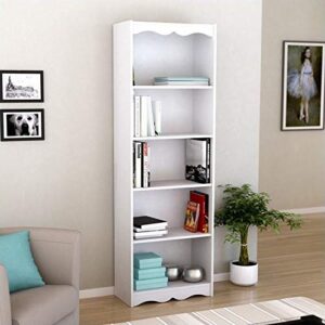 Sonax Hawthorn 72-Inch Tall Bookcase, Frost White