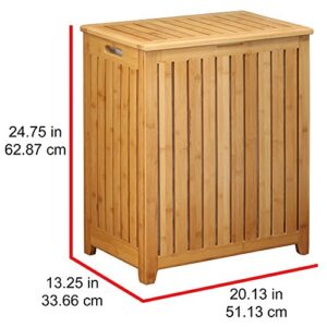 Oceanstar Spa-Style Bamboo Laundry Hamper