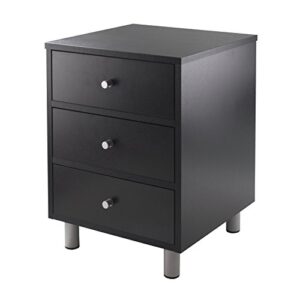 winsome daniel night stand, black