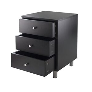 Winsome Daniel Night Stand, Black