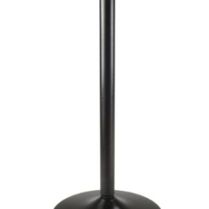 Winsome Obsidian Pub Table Round Black Mdf Top with Black Leg And Base - 23.7-Inch Top, 39.76-Inch Height, Pack of 1