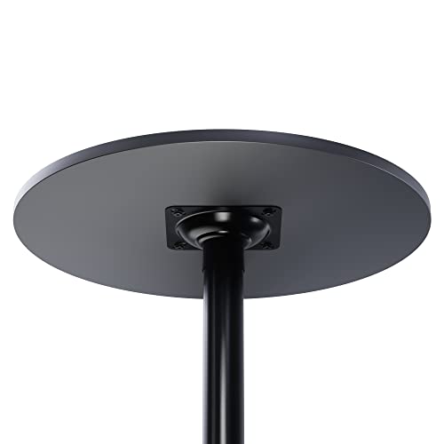 Winsome Obsidian Pub Table Round Black Mdf Top with Black Leg And Base - 23.7-Inch Top, 39.76-Inch Height, Pack of 1