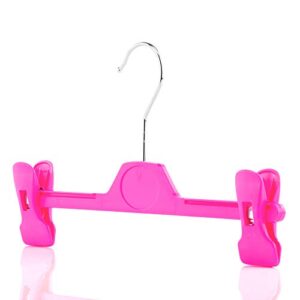 hangerworld 10 pink 11inch plastic kids coat clothes garment pants skirt baby toddler clip hangers