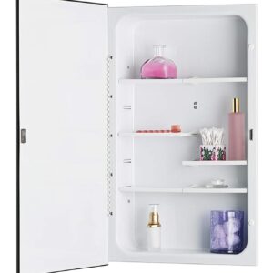 Jensen 1459MOD Horizon Frameless Single-Door Recessed Medicine Cabinet