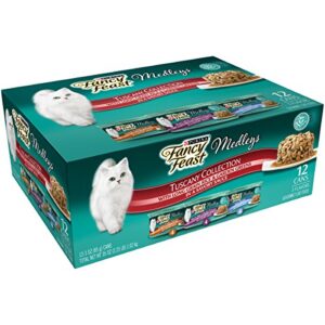 fancy feast elegant medley tuscany collection cat food (case of 2)