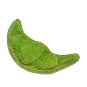 P.L.A.Y. Cute Plush Dog Toys - Fruit & Vegetable Themed Durable Squeaker Chew Toy, Great for Puppies & Small, Medium, Large Dogs - Machine Washable, Recycled Materials (Garden Fresh Peapod, Medium)