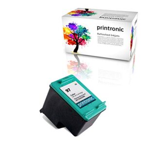 printronic remanufactured ink cartridge replacement for hp 97 for deskjet 460 d4155 5740 6520 6940 9800 officjet 100 6210 7410 photosmart 2610 d5060 psc 1600 2355 (1 color)