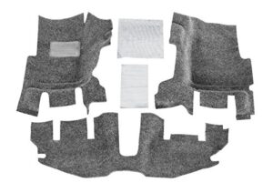 bedrug classic bed mat | 1997 - 2006 jeep wrangle tj/lj (w/cntr console, heat shields), charcoal grey | brtj97f