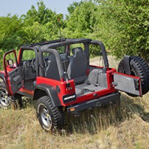 Bedrug Classic Bed Mat | 1997 - 2006 Jeep Wrangle TJ/LJ (w/cntr console, Heat Shields), Charcoal Grey | BRTJ97F