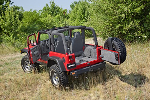 Bedrug Classic Bed Mat | 1997 - 2006 Jeep Wrangle TJ/LJ (w/cntr console, Heat Shields), Charcoal Grey | BRTJ97F