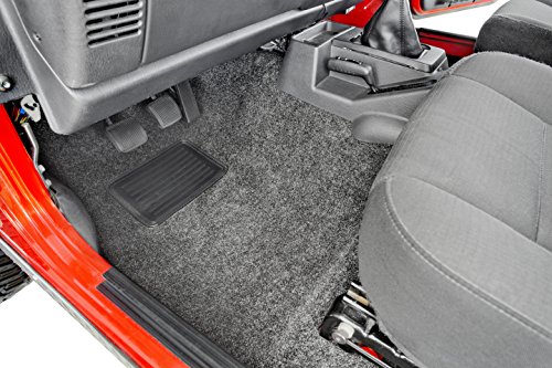 Bedrug Classic Bed Mat | 1997 - 2006 Jeep Wrangle TJ/LJ (w/cntr console, Heat Shields), Charcoal Grey | BRTJ97F