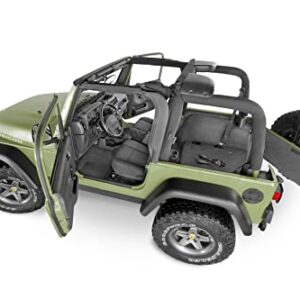 Bedrug - Jeep Cargo Kit | 1997 - 2006 Jeep Wrangler TJ, Cargo Liner w/ Tailgate Liner | Grey - 4 pc. | BRTJ97R