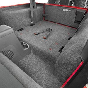 Bedrug - Jeep Cargo Kit | 1997 - 2006 Jeep Wrangler TJ, Cargo Liner w/ Tailgate Liner | Grey - 4 pc. | BRTJ97R