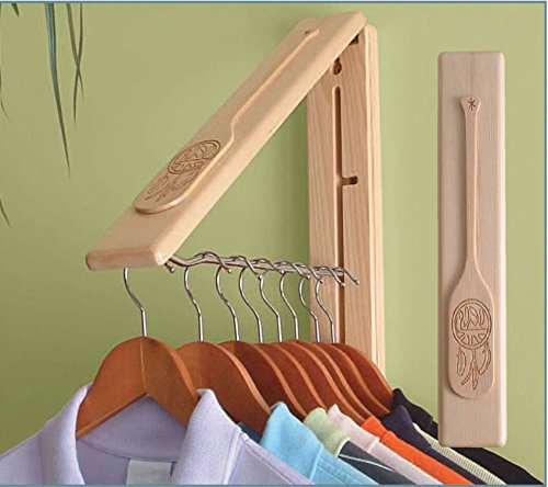 InstaHANGER Country Classic Closet Organizer, The Original Folding Drying Rack, Wall Mount