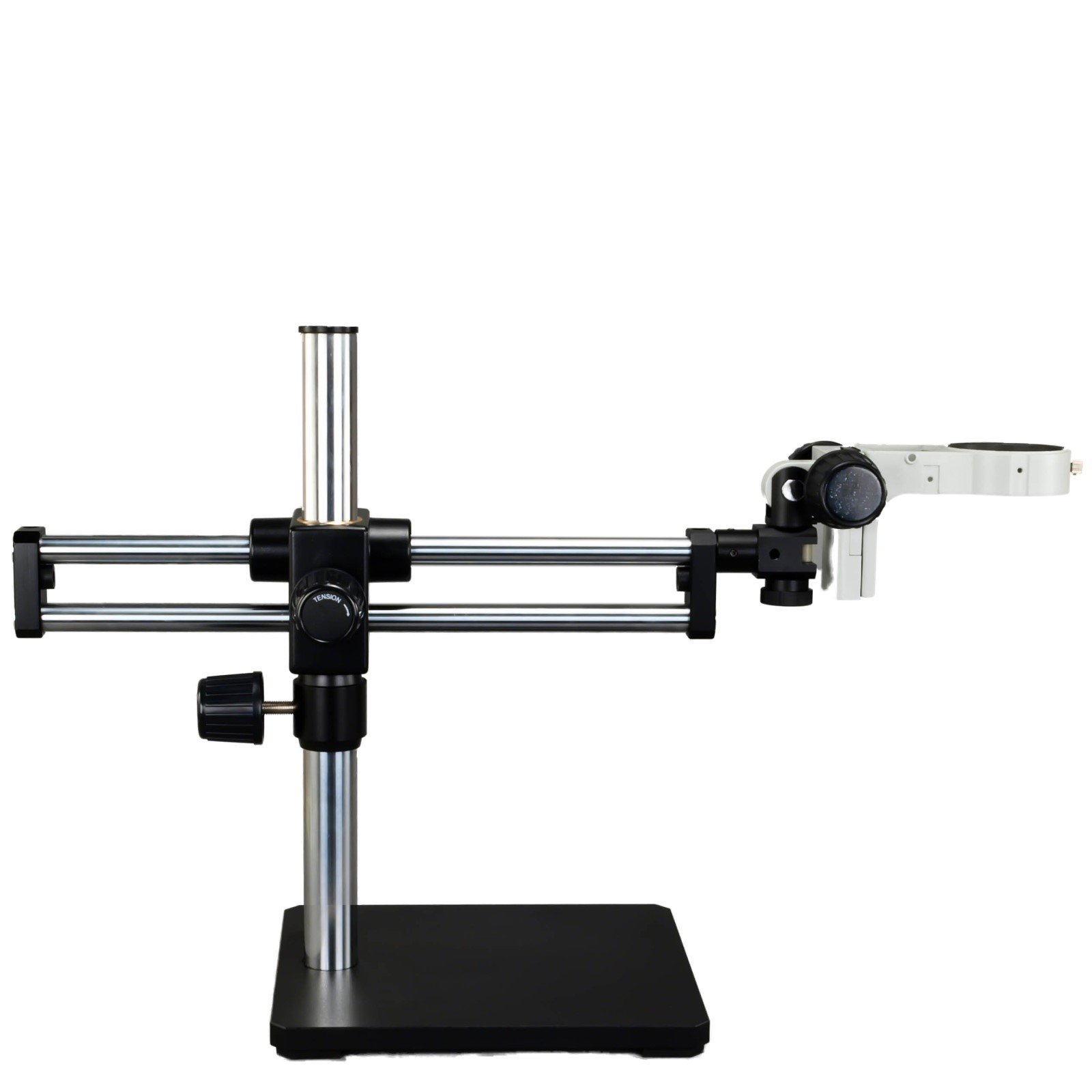 OMAX Dual-Bar Ball Bearing Boom Stand for Stereo Microscopes with Standard 76mm Ring Rack