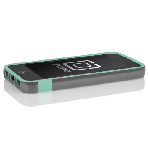 Incipio IPH-839 OVRMLD for iPhone 5-1 Pack - Retail Packaging - Turqoise/Gray