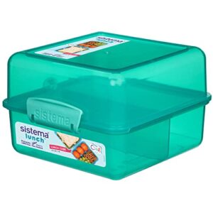 sistema lunch cube, assorted colors, 1.4 liter