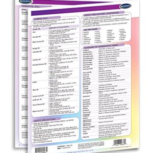 Aromatherapy Guide - Essential Oils Holistic Guide - 4-Page Laminated 8.5" x 11"