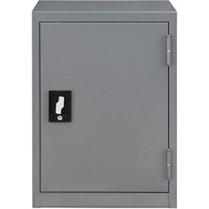 Global Industrial Assembled Wall Storage Cabinet, 18" W x 12" D x 26" H, Gray