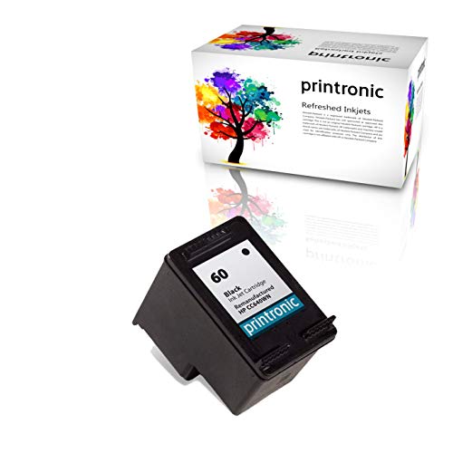 Printronic Remanufactured Ink Cartridge Replacement for HP 60 CC640WN (1 Black)