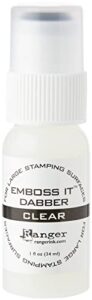 ranger emboss it dabber bottle, 1-ounce, clear