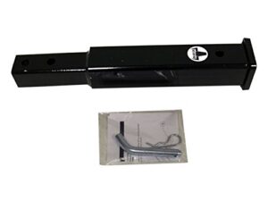 blue ox bx88264 12" receiver extension, black