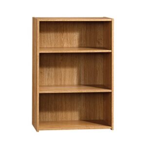 sauder beginnings 3-shelf bookcase, highland oak finish