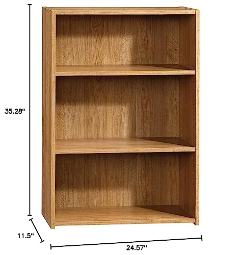 Sauder Beginnings 3-Shelf Bookcase, Highland Oak finish