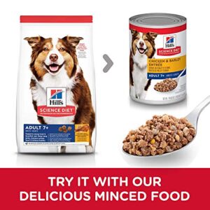 Hill's Science Diet Dry Dog Food, Adult 7+ for Senior Dogs, Chicken Meal, Barley & Rice Recipe, 33 lb. Bag