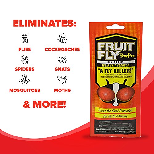 Fruit Fly BarPro – 4 Month Protection Against Flies, Cockroaches, Mosquitos & Other Pests. Fly Traps for Indoors. Better Than a Fly Trap. Better Than Fly Traps Outdoor. Better Than Mosquito Zapper