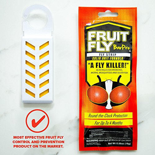 Fruit Fly BarPro – 4 Month Protection Against Flies, Cockroaches, Mosquitos & Other Pests. Fly Traps for Indoors. Better Than a Fly Trap. Better Than Fly Traps Outdoor. Better Than Mosquito Zapper