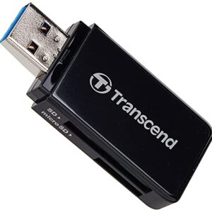 Transcend TS-RDF5K USB 3.1 SDHC/SDXC/microSDHC/SDXC Card Reader, Black