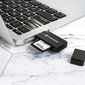 Transcend TS-RDF5K USB 3.1 SDHC/SDXC/microSDHC/SDXC Card Reader, Black