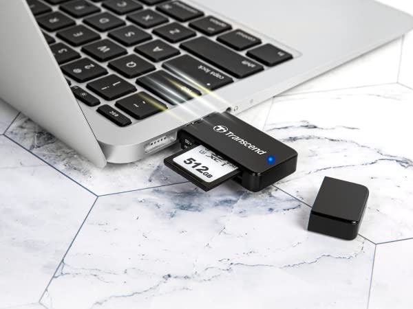 Transcend TS-RDF5K USB 3.1 SDHC/SDXC/microSDHC/SDXC Card Reader, Black