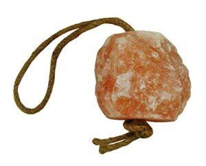 horsemen's pride himalayan salt block on rope for horses, 4.4 pounds, ss44