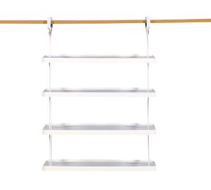 rubbermaid 1806115 retrofit closet helper 4 shelf unit, white